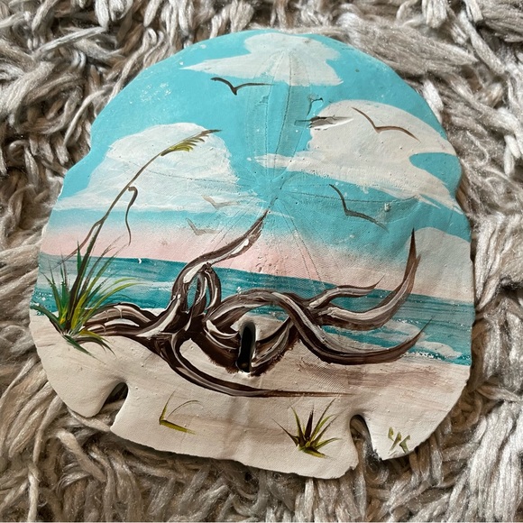 Accents | Hand Painted Sand Dollar Ocean Scene | Poshmark